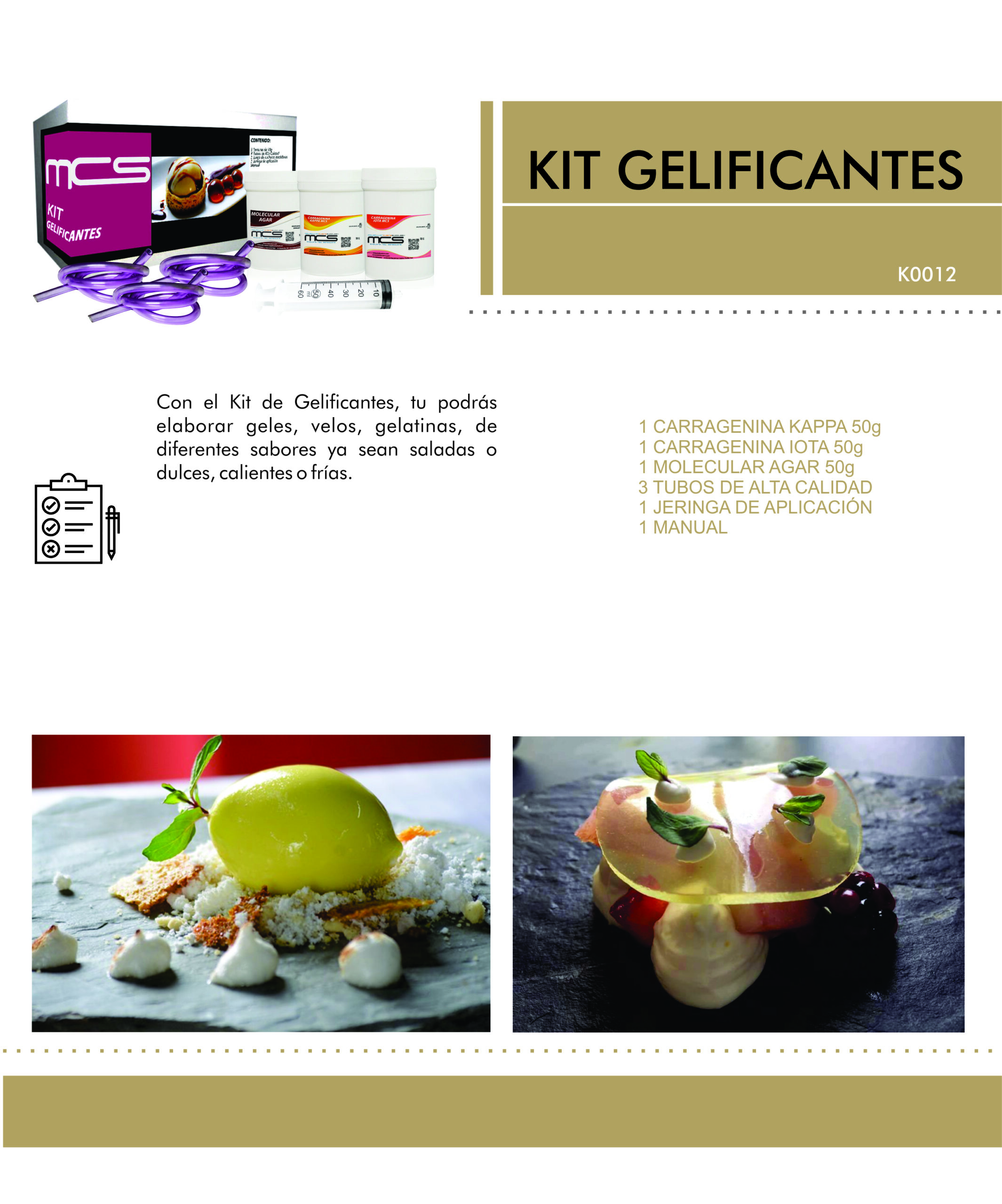 KIT GELIFICANTES - Venta de productos para cocina molecular MCS